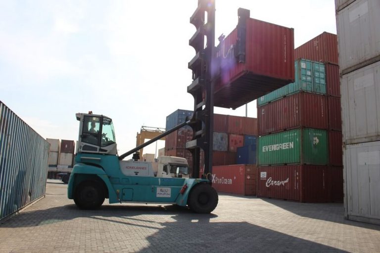 Empty container depot - افق چکاد دریا